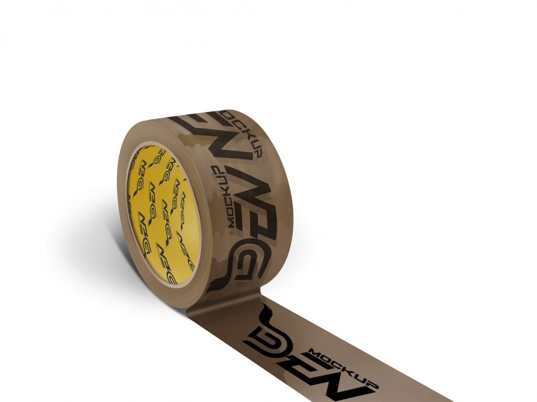 Premium Design Packaging Tape Bundle PSD Template