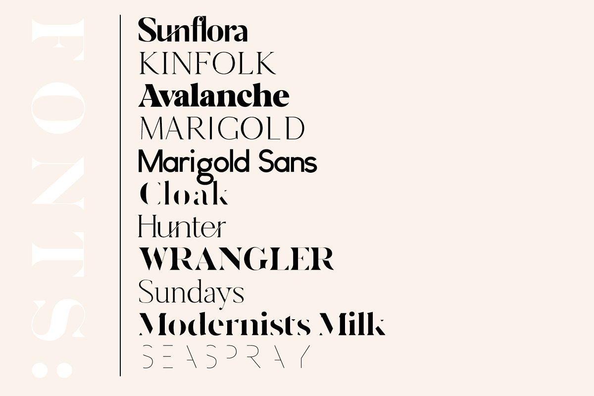 Unique Modern Font Bundle Pack 2019 Premium Collection