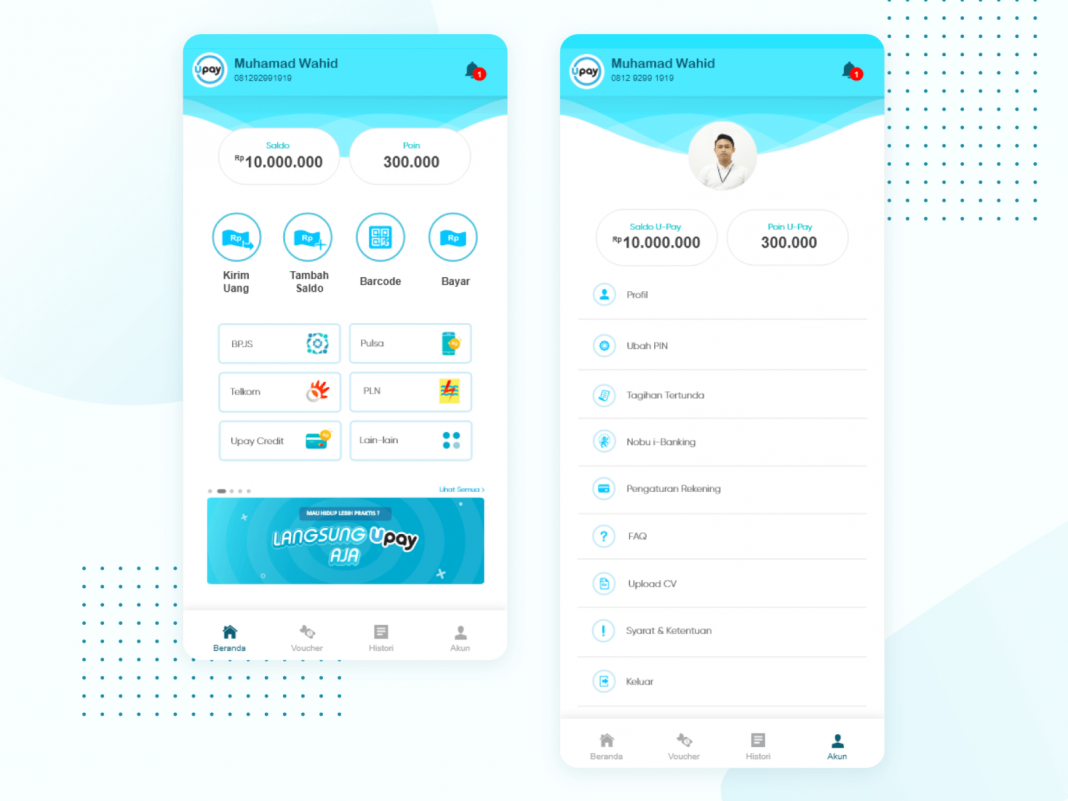 Free E Wallet Home Page Scene Ui/Ux | Mockupde