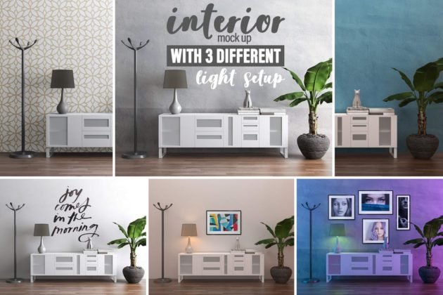 25+ Creative Interior Design Mockup Free Templates 2020