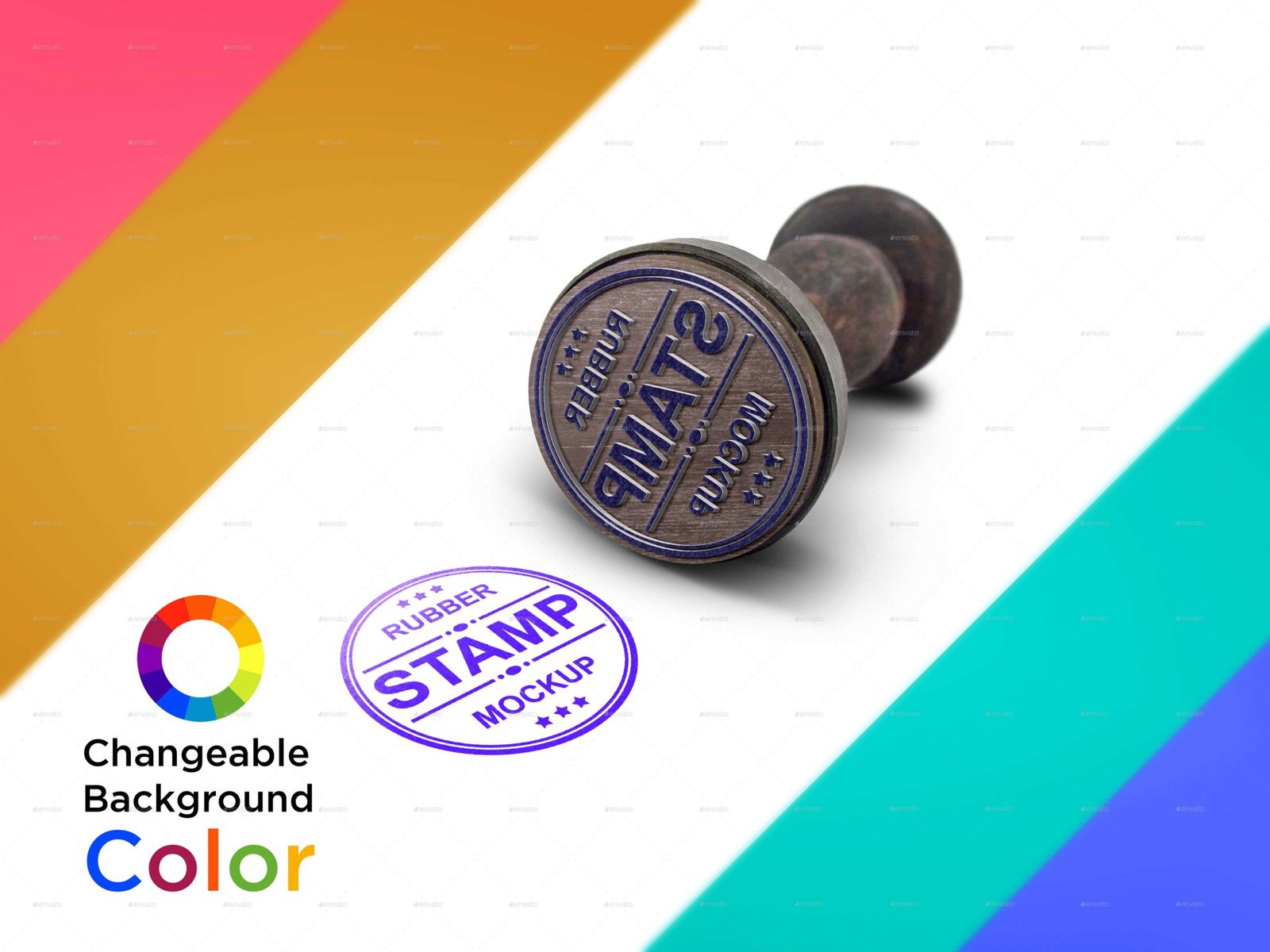 30 Fresh Free Stamp PSD Mockup Design Template of 2020