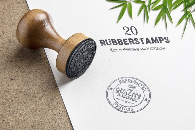 30 Fresh Free Stamp PSD Mockup Design Template of 2020