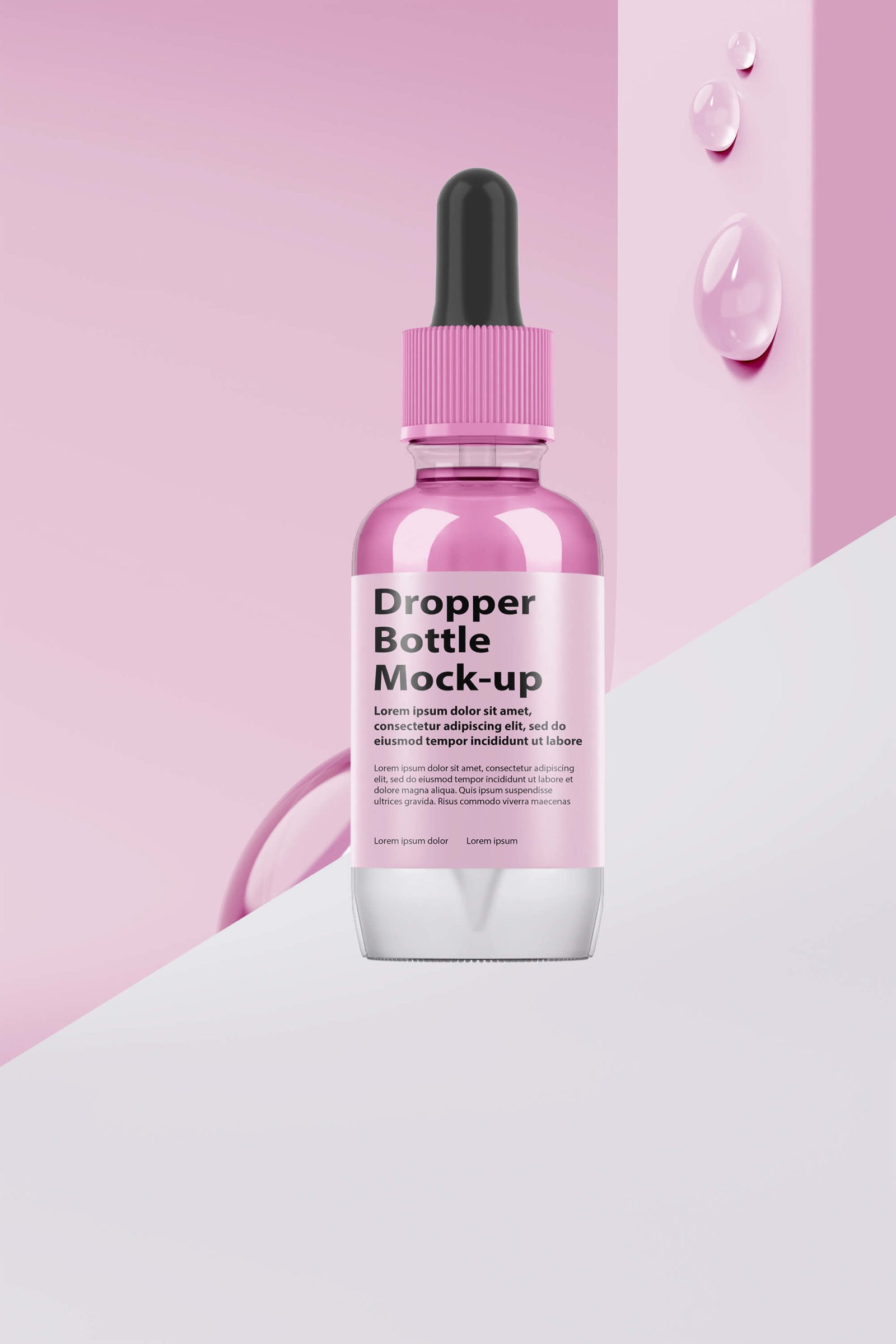 Free Dropper Bottle Mockup PSD Template | Mockupden Exclusive