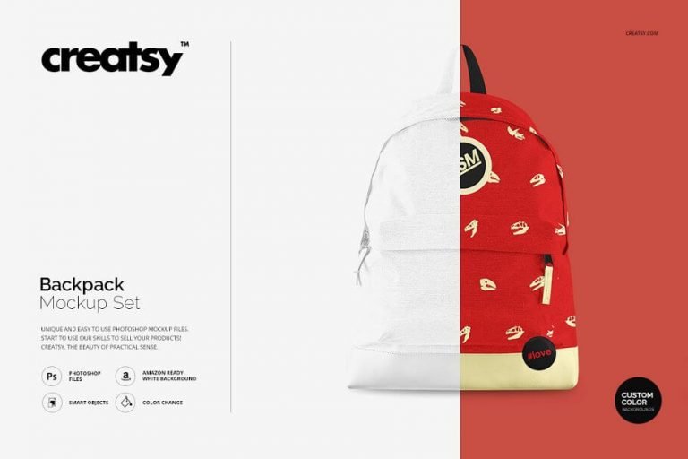 50+ Best backpack mockup PSD templates Collection of 2021