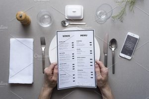 38+ Free Restaurant Menu Mockup PSD Templates For Branding