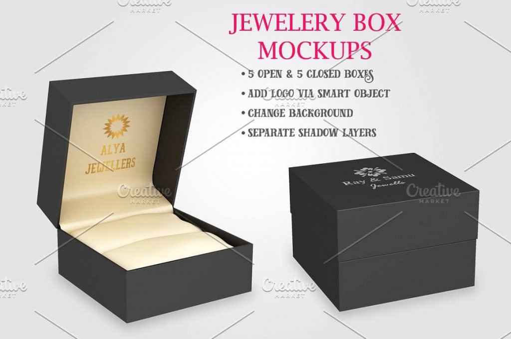 Jewelry box mockup | 25+ Free & Premium Jewelry Box PSD Templates