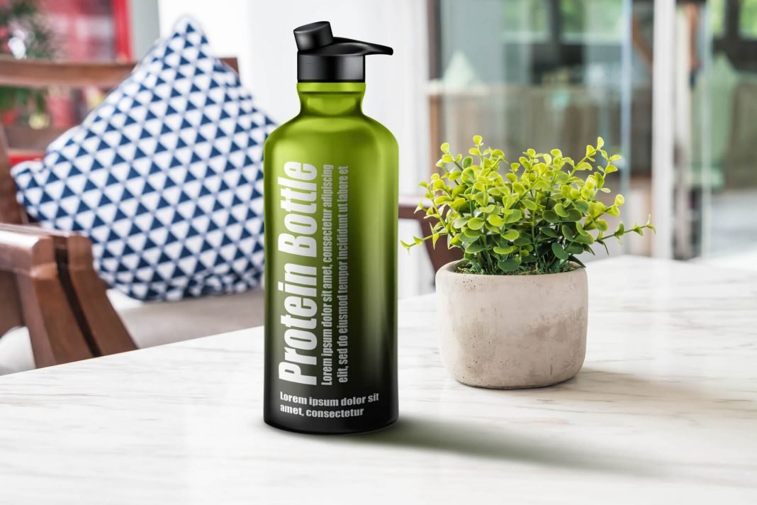 32+Free Protein Shaker Mockup Bottle PSD Templates