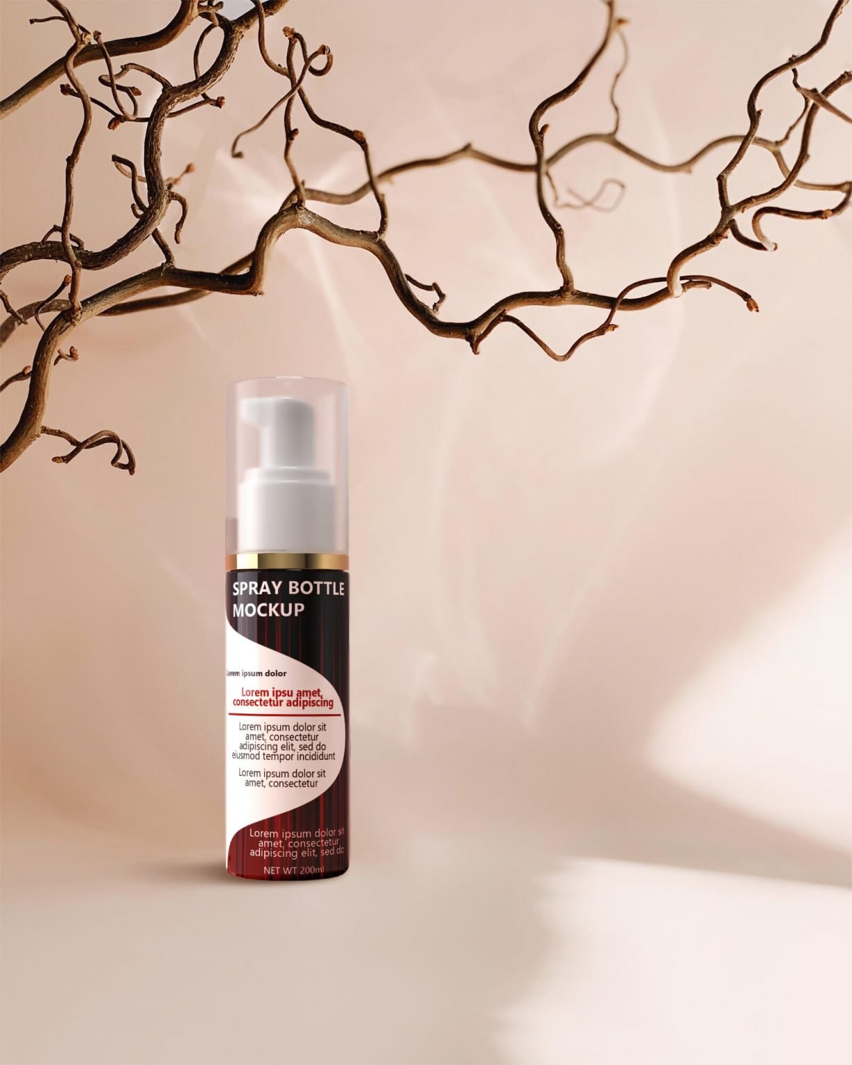 Spray Mockup | 50+ Free Spray Bottle PSD Mockup Templates