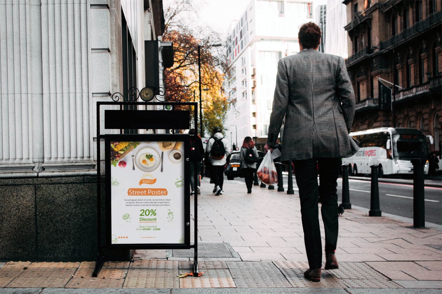 40+ Outstanding Free Street Poster Mockup PSD Templates