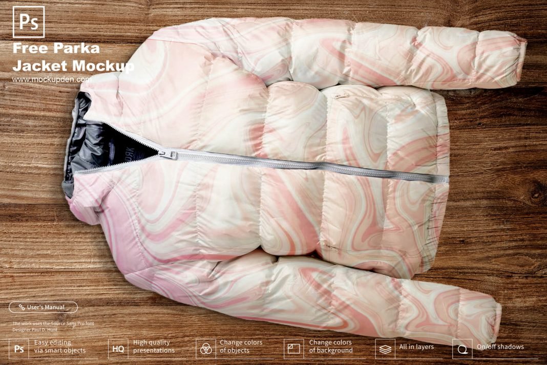 Free Parka Jacket Mockup PSD Template | Mockup Den