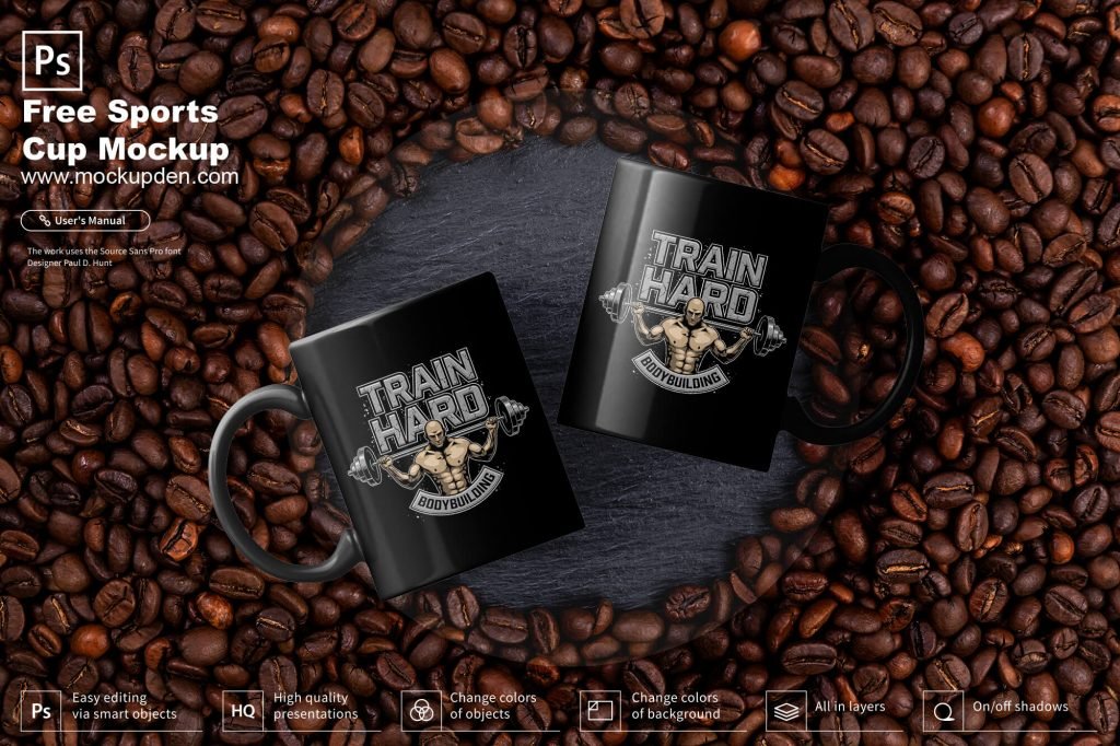 Free Sports Cup Mockup PSD Template | Mockup Den