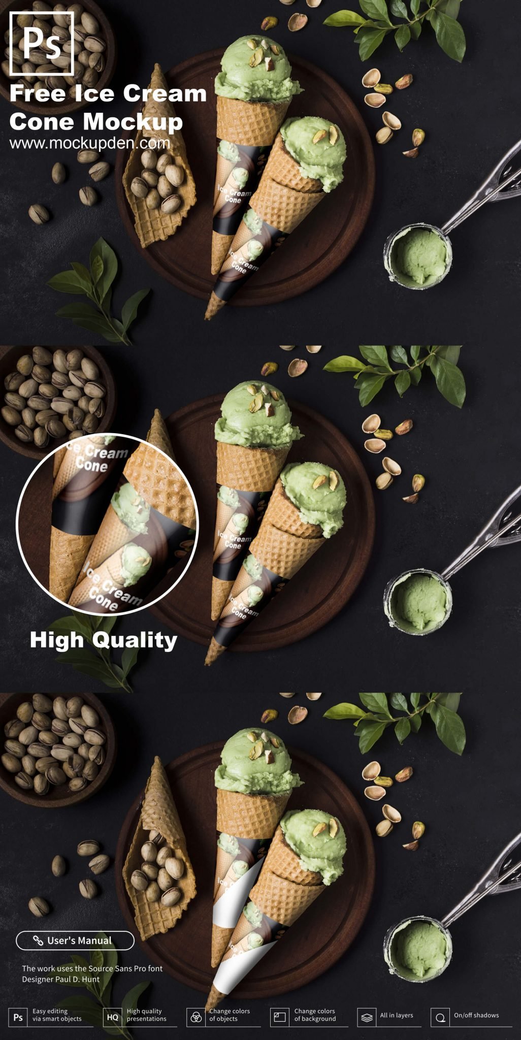 48+ Free Delicious Ice Cream Mockup PSD & Vector Template