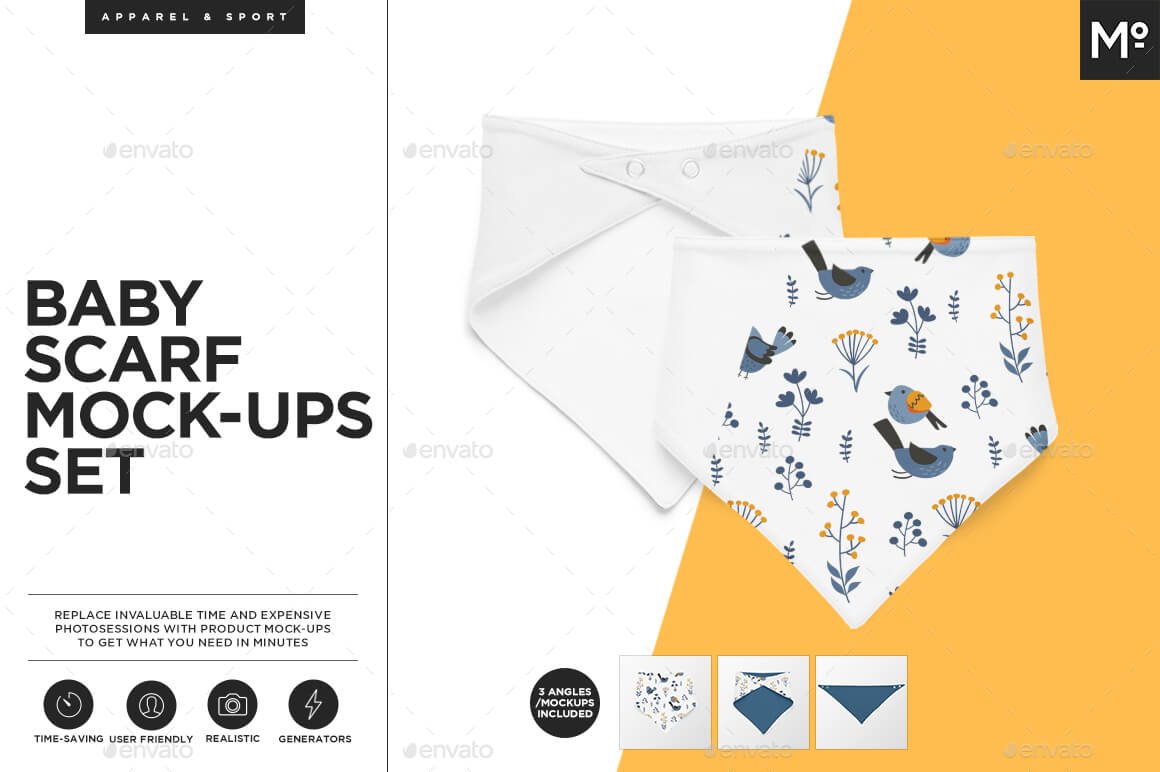 23+ Best Free Designer Scarf Mockup PSD Template