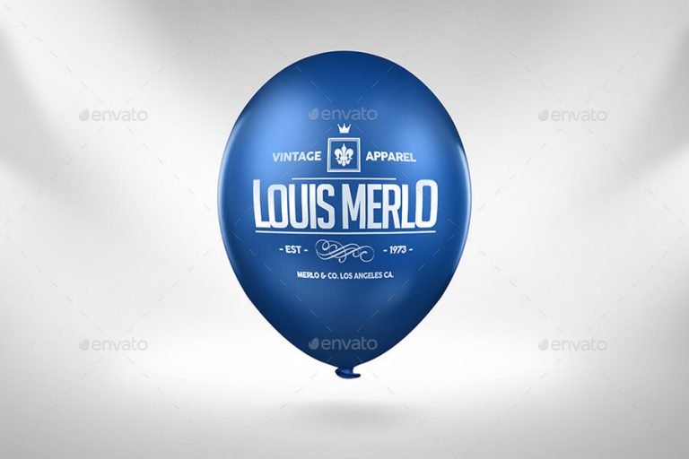 21+ Beautiful Balloon Mockup PSD Templates - Mockup Den
