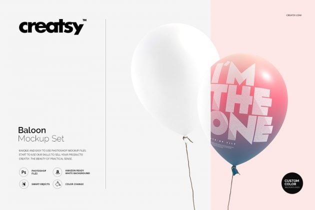21+ Beautiful Balloon Mockup PSD Templates - Mockup Den