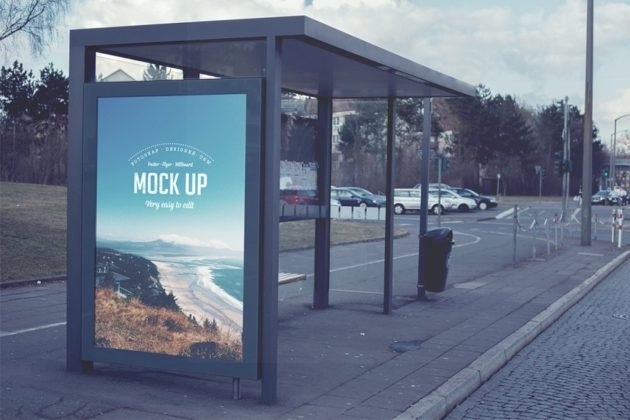 20+ Free Bus Stop Poster Mockup PSD Templates 2020