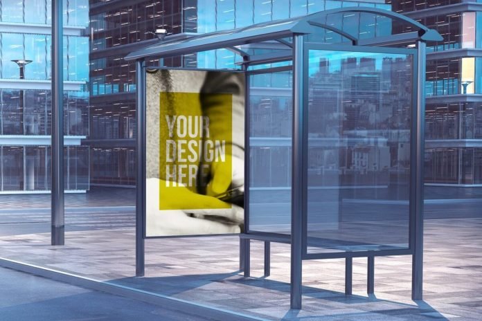 20+ Free Bus Stop Poster Mockup PSD Templates 2020