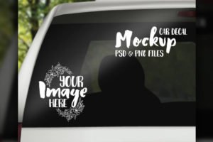 12+ Creative Free Car Window Decal mockup PSD Templates