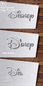 Free Cut Out Logo Mockup PSD Template | Mockup Den