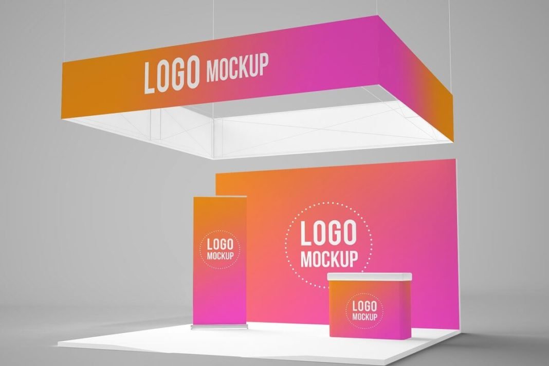 20+ Best Free Creative Booth Mockup PSD Template (Trade Show)