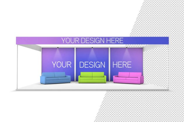 20+ Best Free Creative Booth Mockup PSD Template (Trade Show)