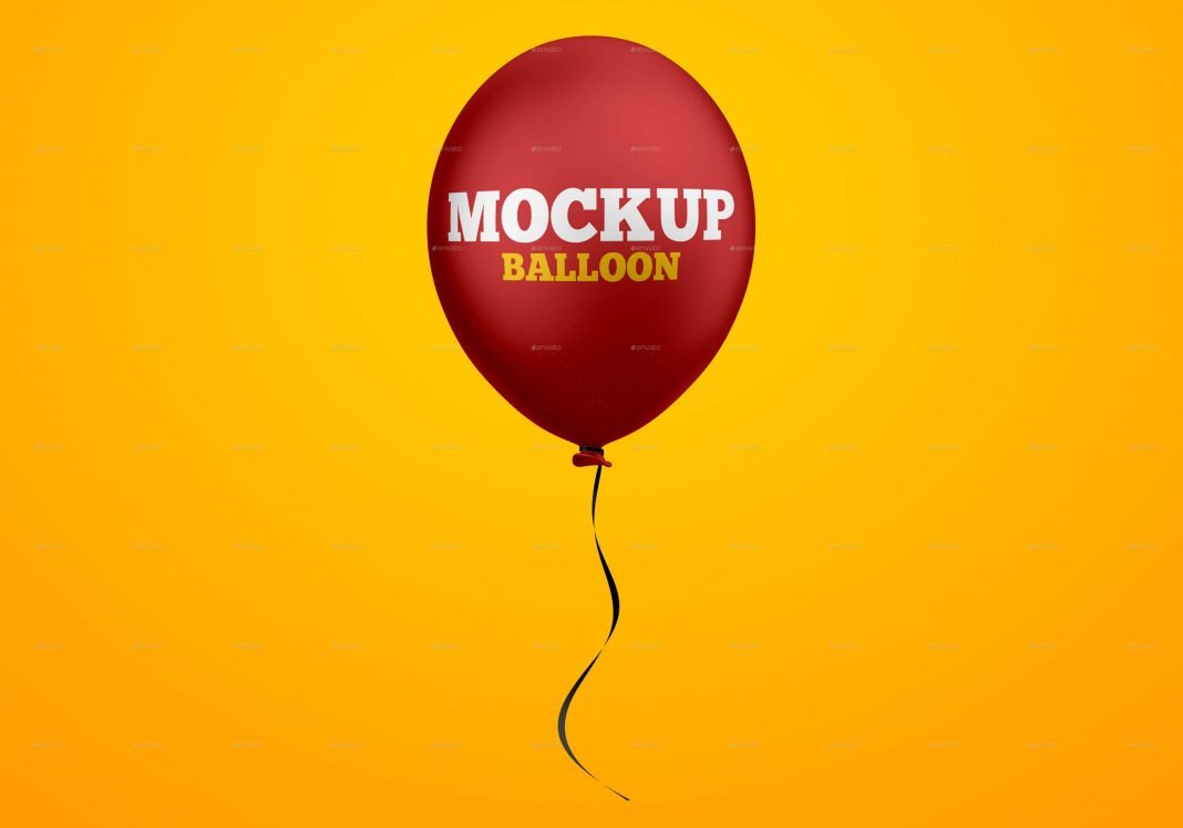 21+ Beautiful Balloon Mockup PSD Templates - Mockup Den