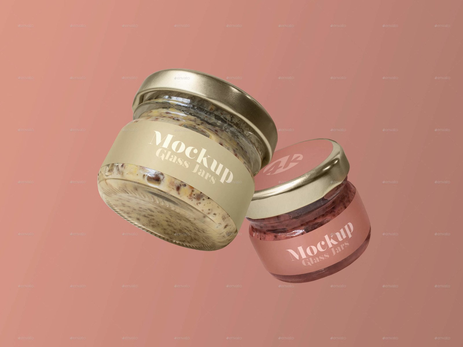 20+ Free glass jar mockup | Amber, Coffee, Jam Jar PSD