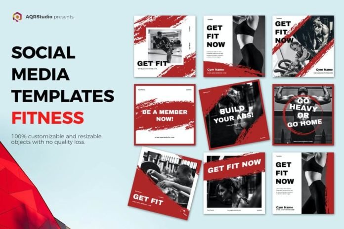 19+ Breathtaking Workout Scene Gym Mockup PSD Templates