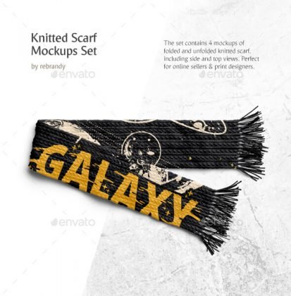 23+ Best Free Designer Scarf Mockup PSD Template