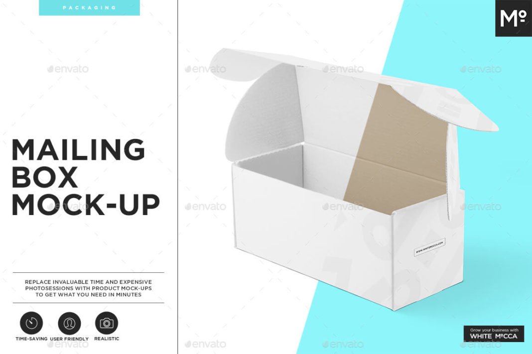 20+ Creative Free Mailing Box Mockup PSD Templates