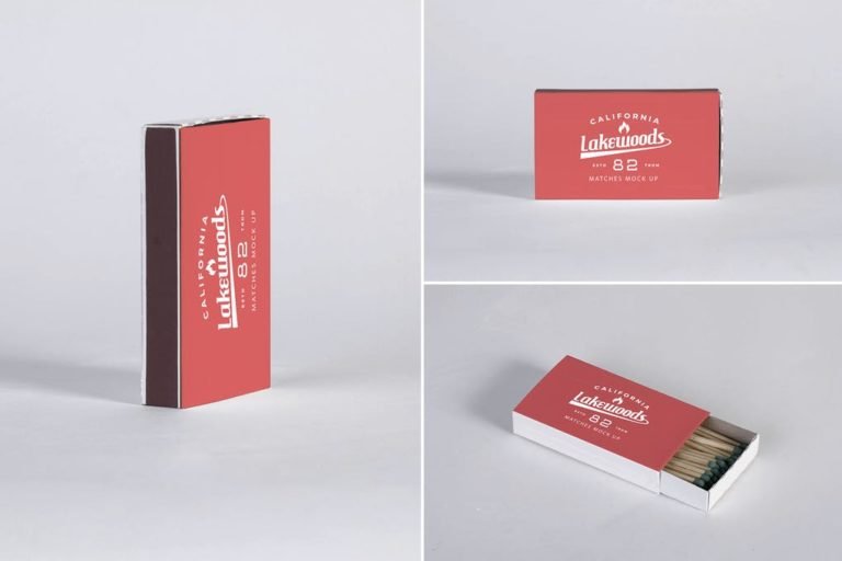 17+ Best Free Match Box Mockup PSD Templates, | Safty & Open