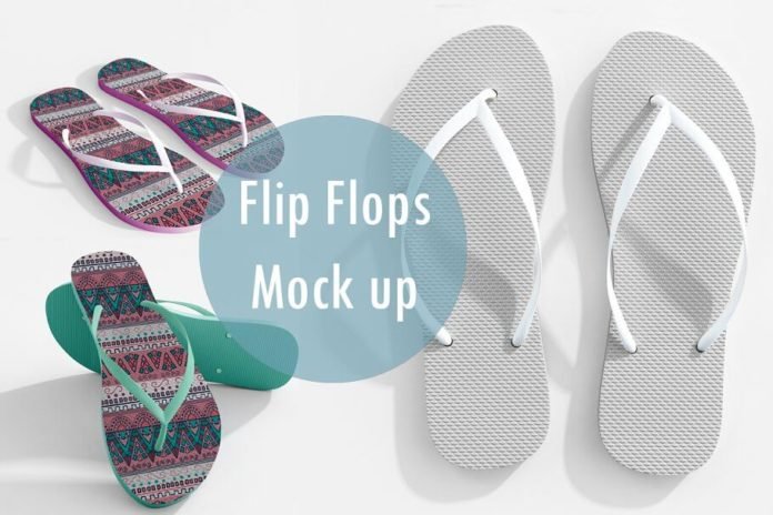 20+ Free Stylish Flip Flops Mockup PSD Templates - Mockup Den