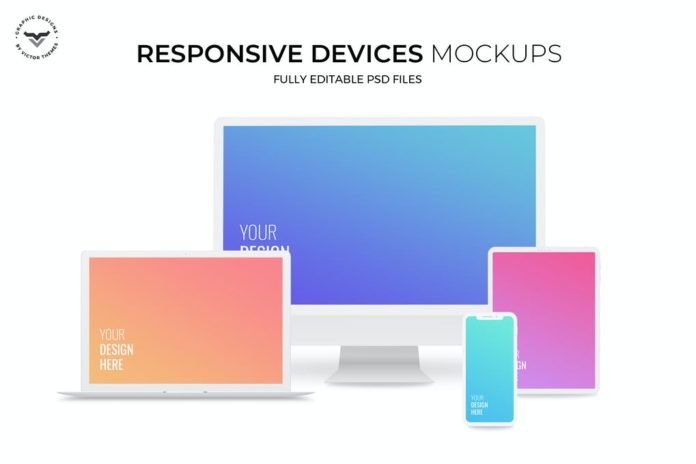 21+Creative Responsive Devices mockup Set|Mobile, Tab Laptop