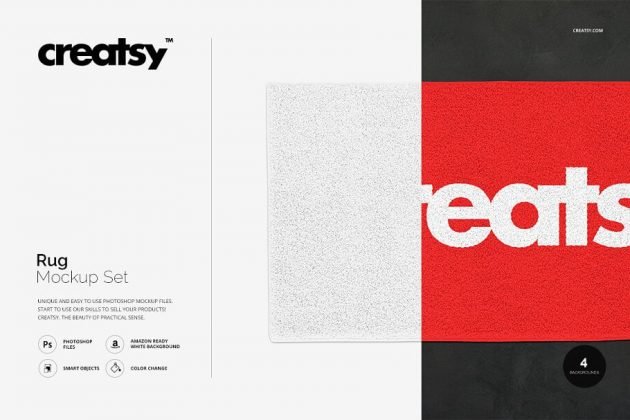 16+ Stunning Decorative Rug Mockup PSD Templates