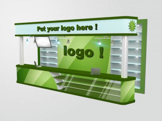 20+ Best Free Creative Booth Mockup PSD Template (Trade Show)