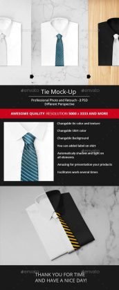 18+ Best Free Designer Tie Mockup PSD Template - Mockup Den