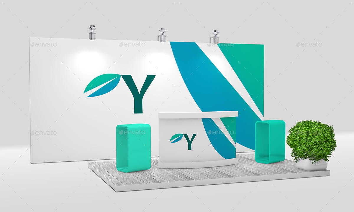 20+ Creative Trade Show Booth Mockup PSD Templates