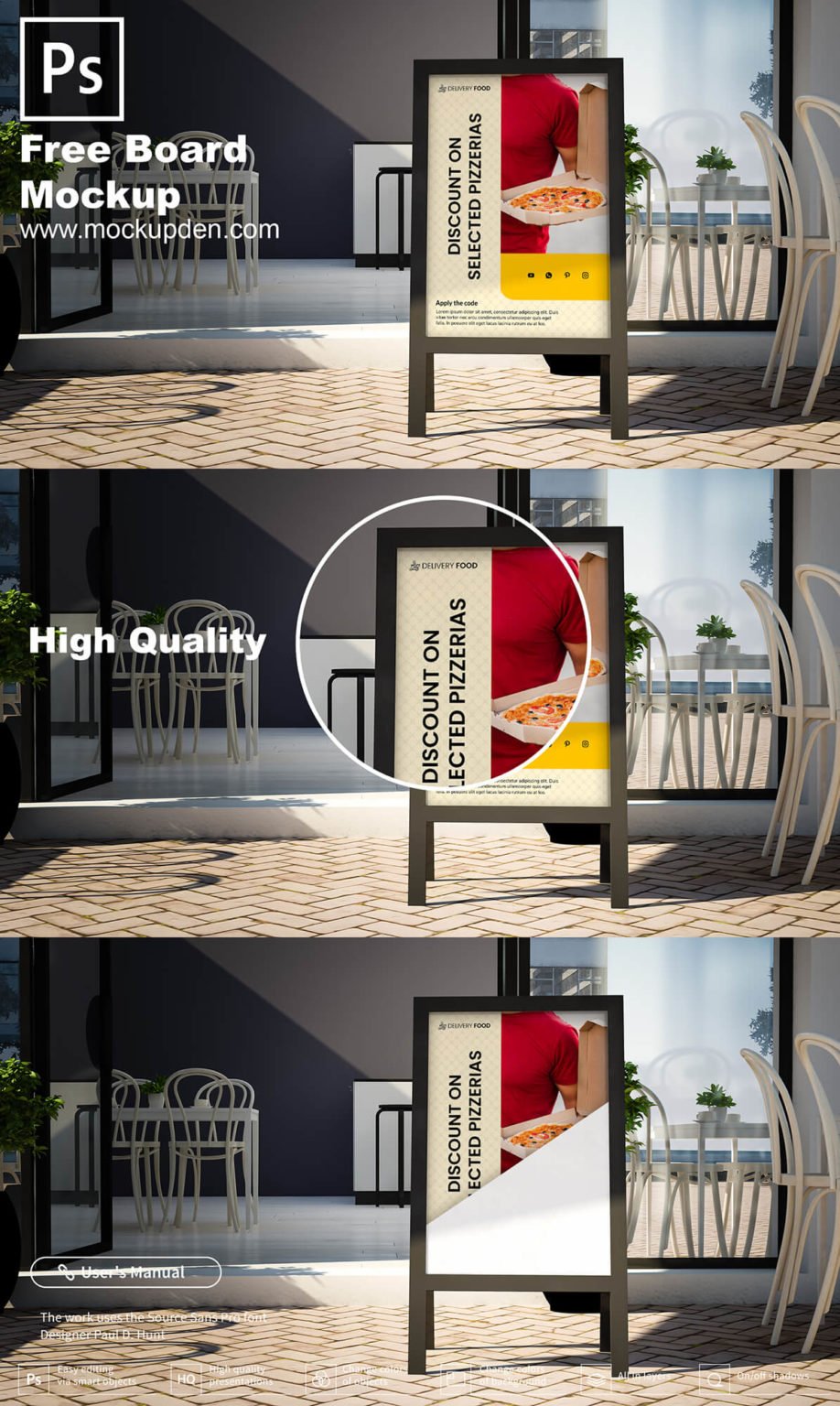 Free Board Mockup PSD Template | Mockup Den