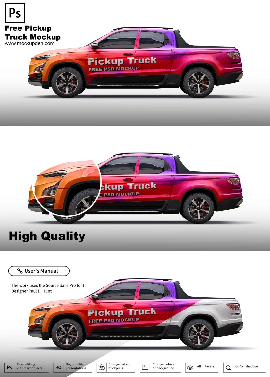 Truck Mockup | 40+ Creative Truck PSD Free & Premium Templates 2019