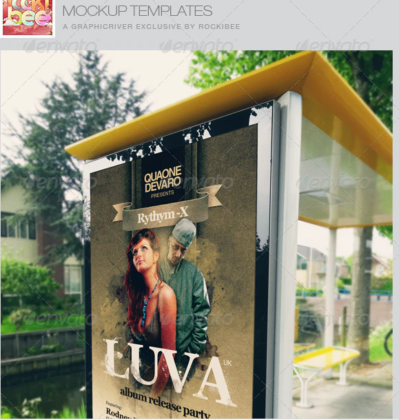 20+ Free Bus Stop Poster Mockup PSD Templates 2020