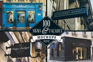 Free 40+ Restaurant Sign Mockup Creative PSD Template