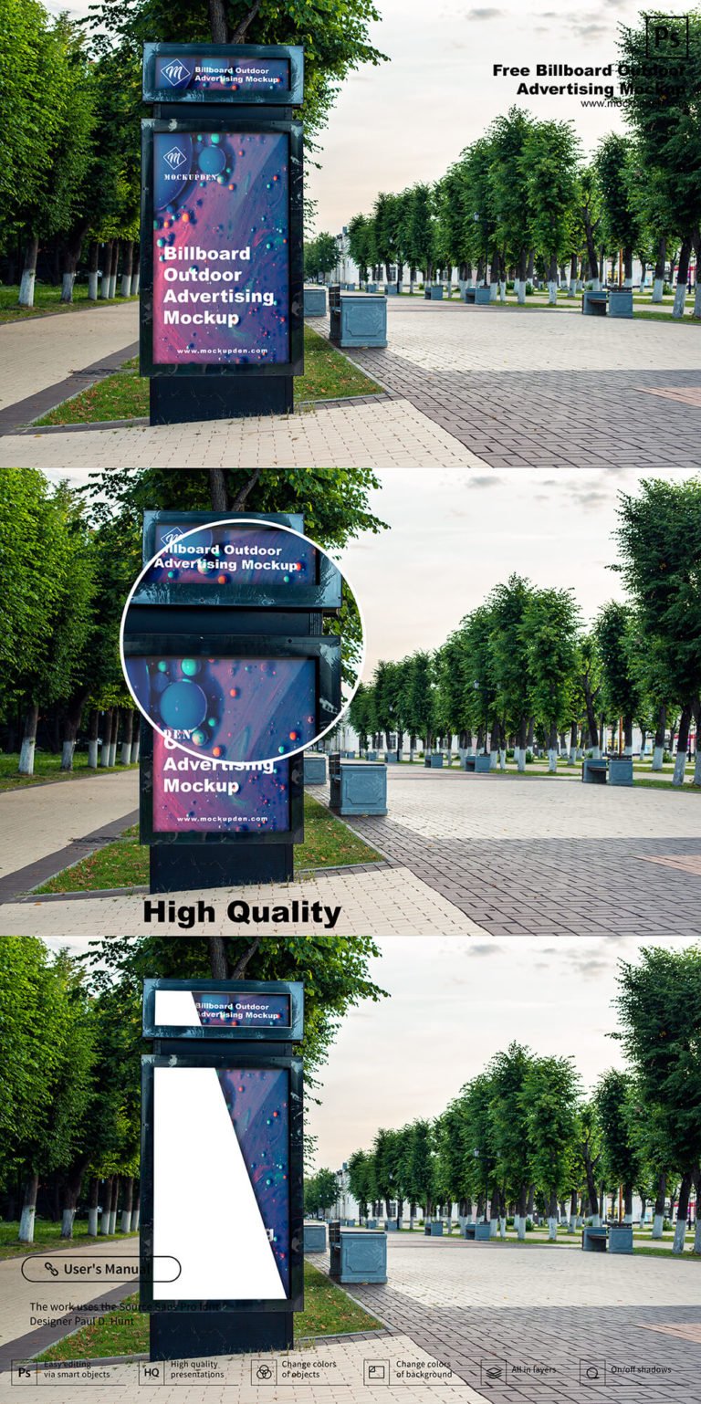 25+ Outstanding Free Digital Billboard Mockup PSD & Vector