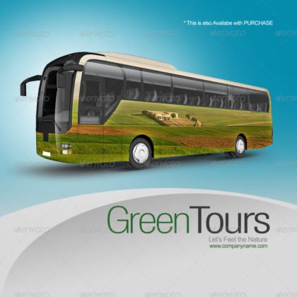 Bus Mockup | 50+ Free Bus Advertising PSD & Vector Templates