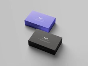 Free Box Packaging Set Mockup PSD Template | Mockup Den