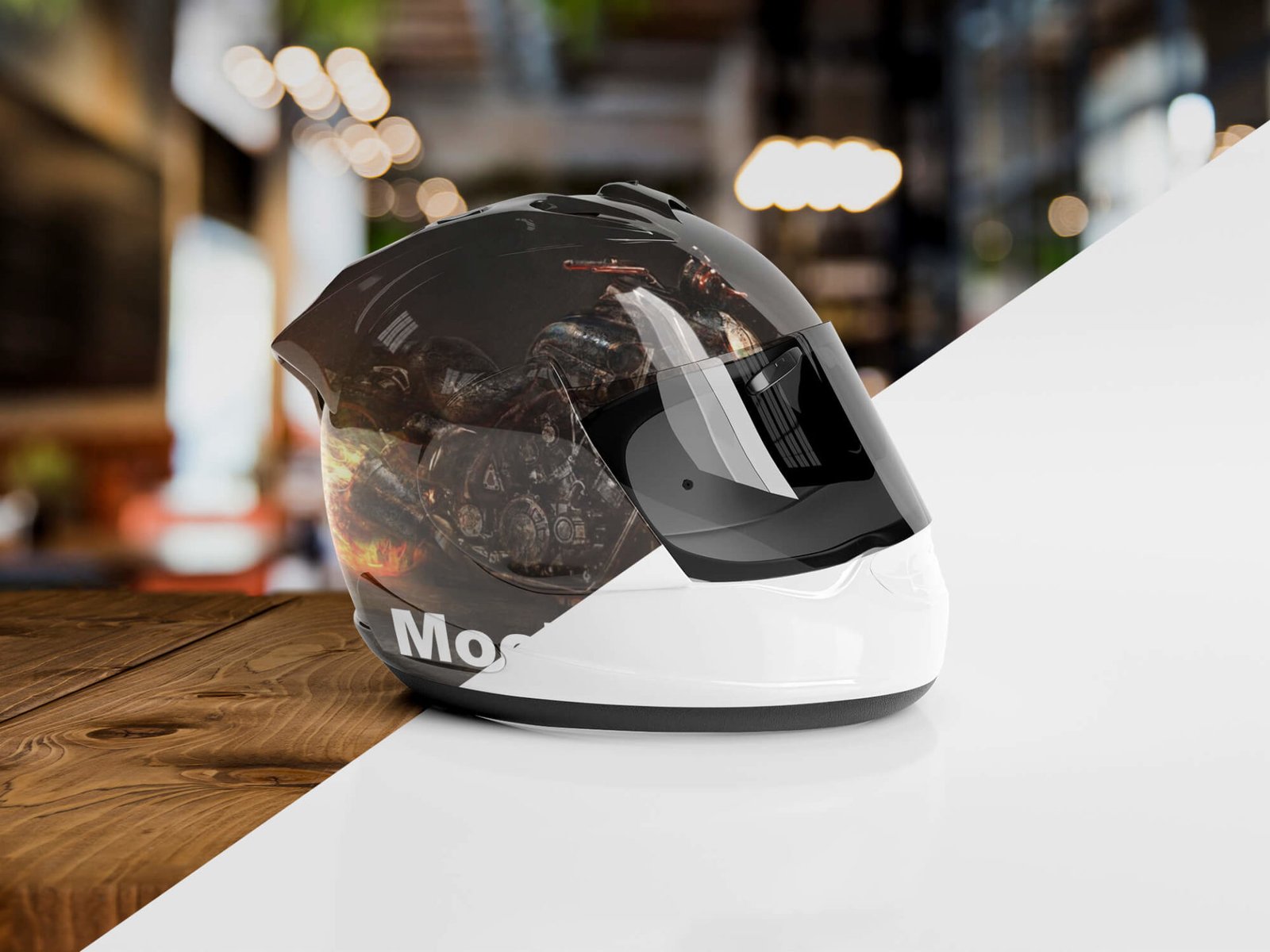 Free Helmet Mockup PSD Template - Mockup Den