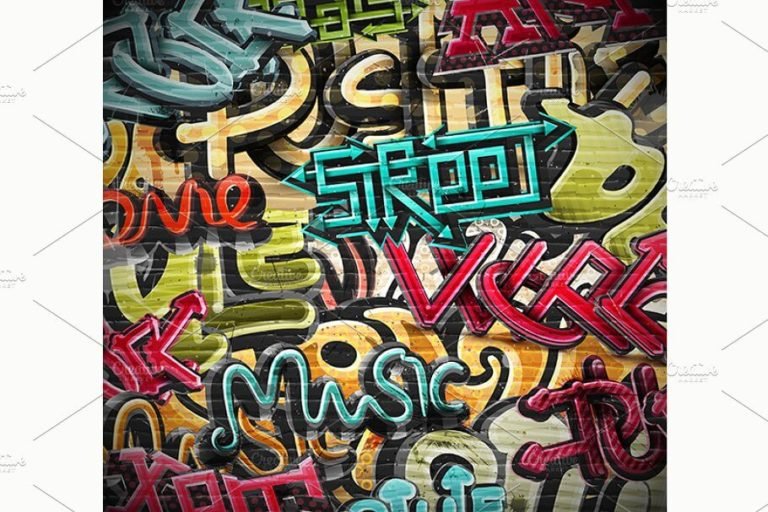 18+ Attractive Graffiti Art Effect Mockup PSD Templates