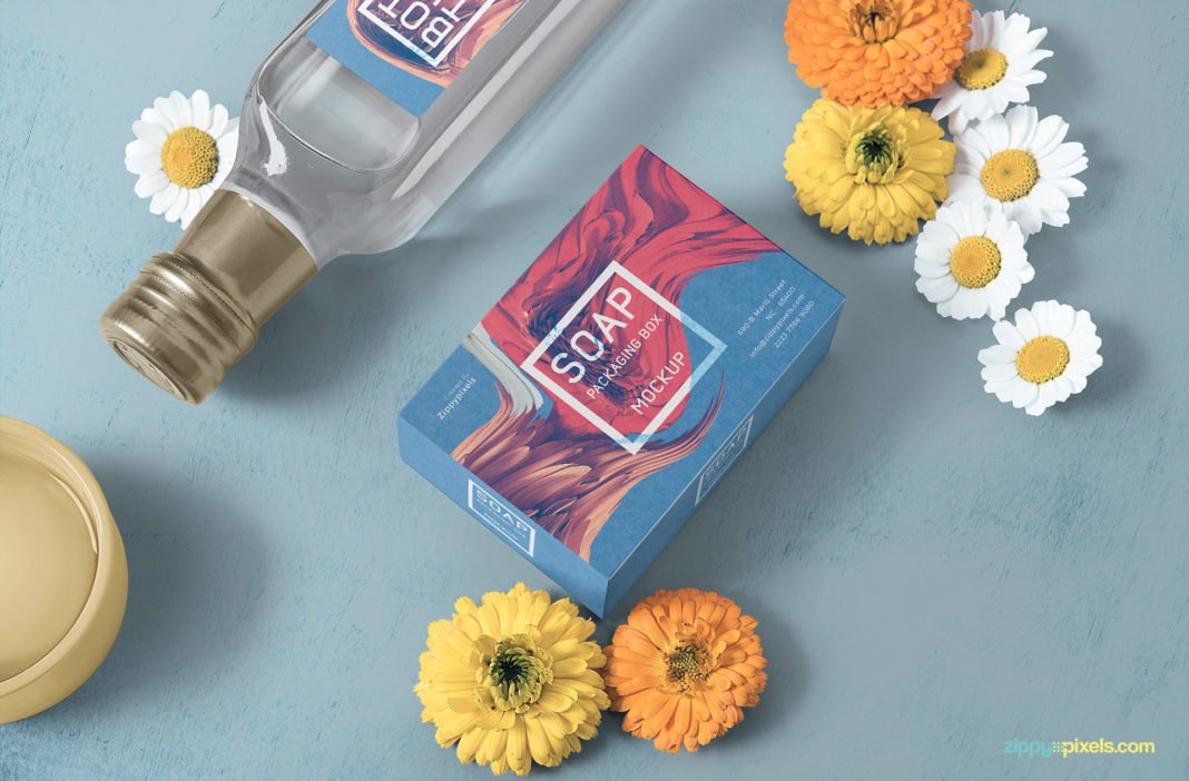 Soap Mockup | 25+ Best Free Soap Packaging Box PSD Templates 2018
