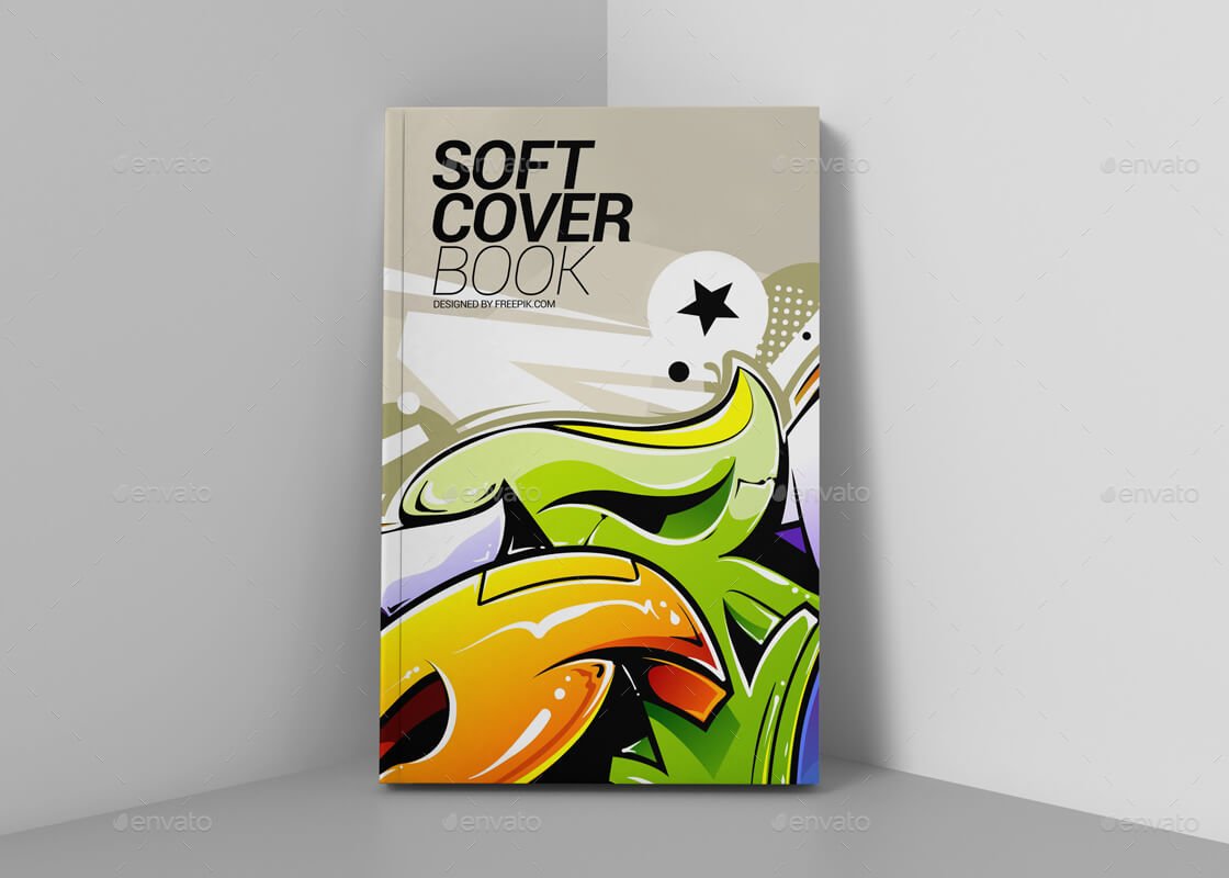 18+ Lovely Soft Cover Book mockup PSD Templates - Mockup Den