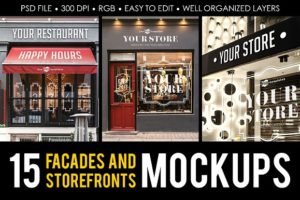 27+ Unique Coffee Shop Mockup PSD Templates - Mockup Den