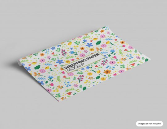 Free Wrapping Paper Mockup |40+ Diversified list of PSD & Vector Templates